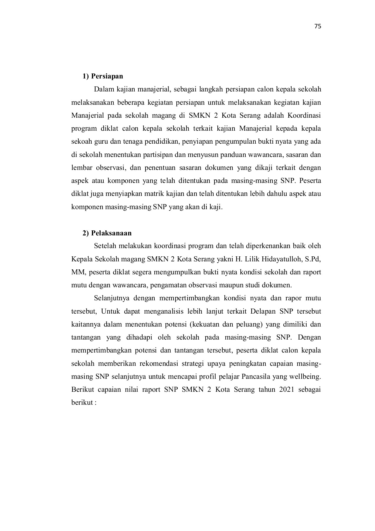 Laporan Rencana Tindak Lanjut (RTL) Diklat Calon Kepala Sekolah - REF ...