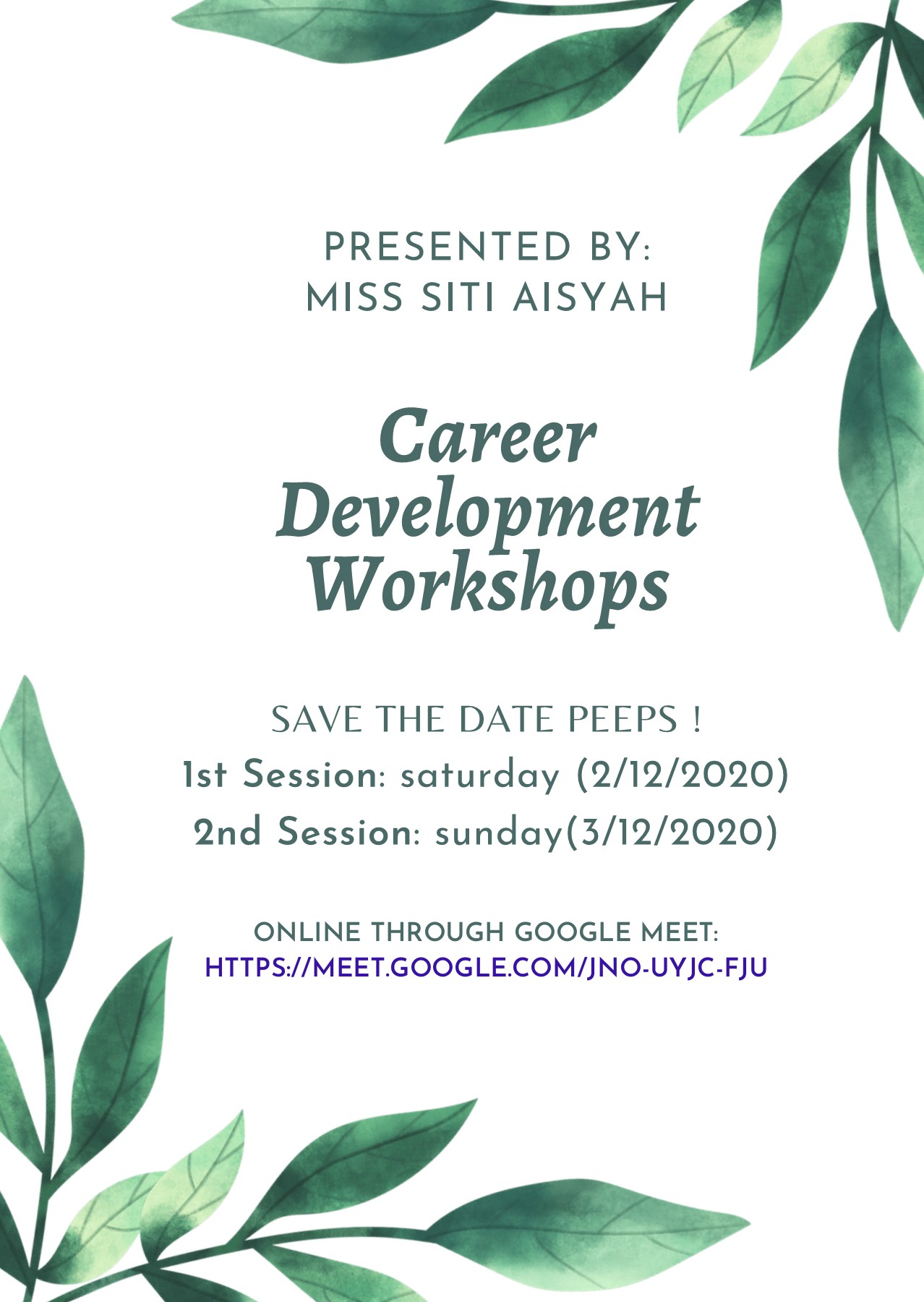 Career Development Workshops - esyah razak - Page 1 - 11 | Flip PDF ...