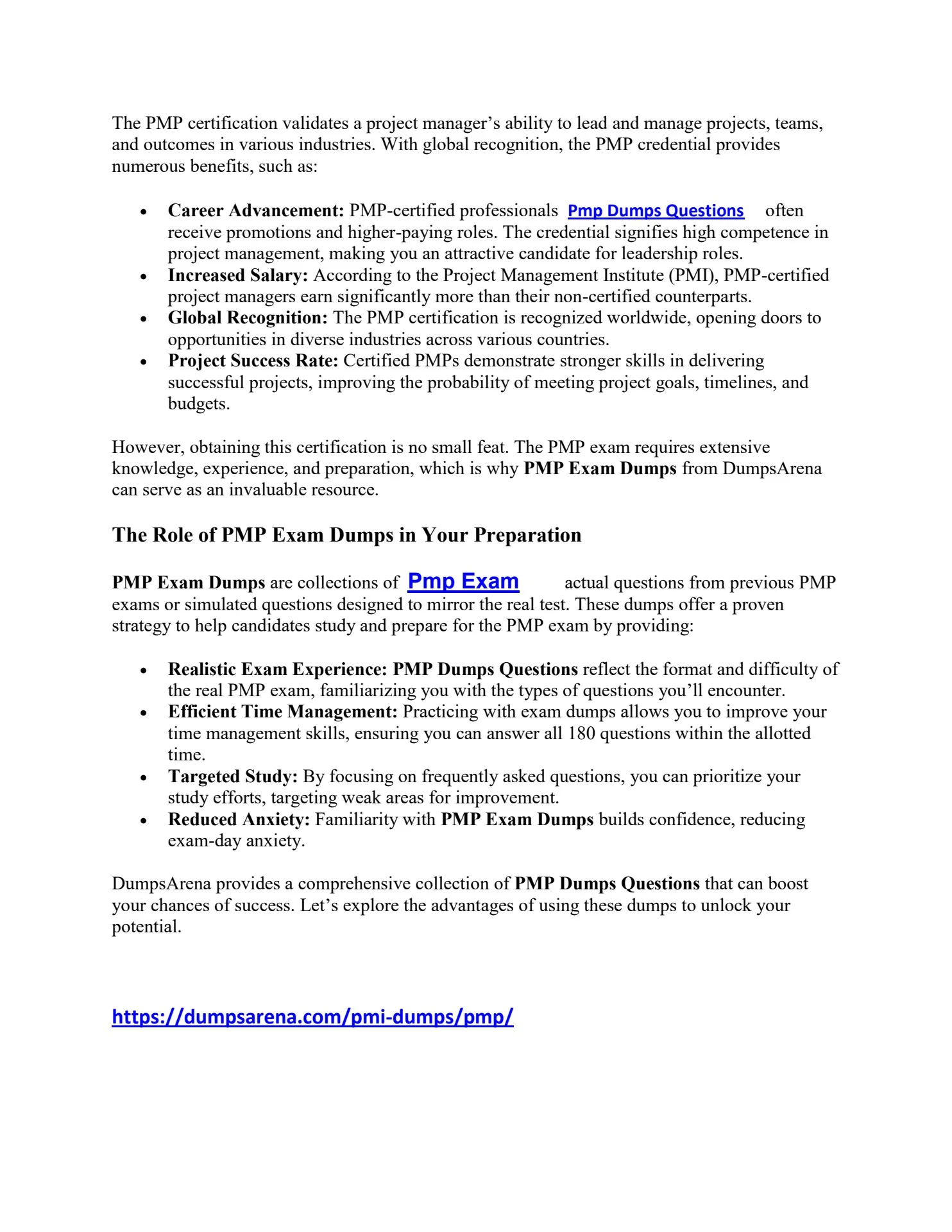 PMP Dumps Questions: Boost Your Confidence for Exam Day - Peggy Pfarr ...