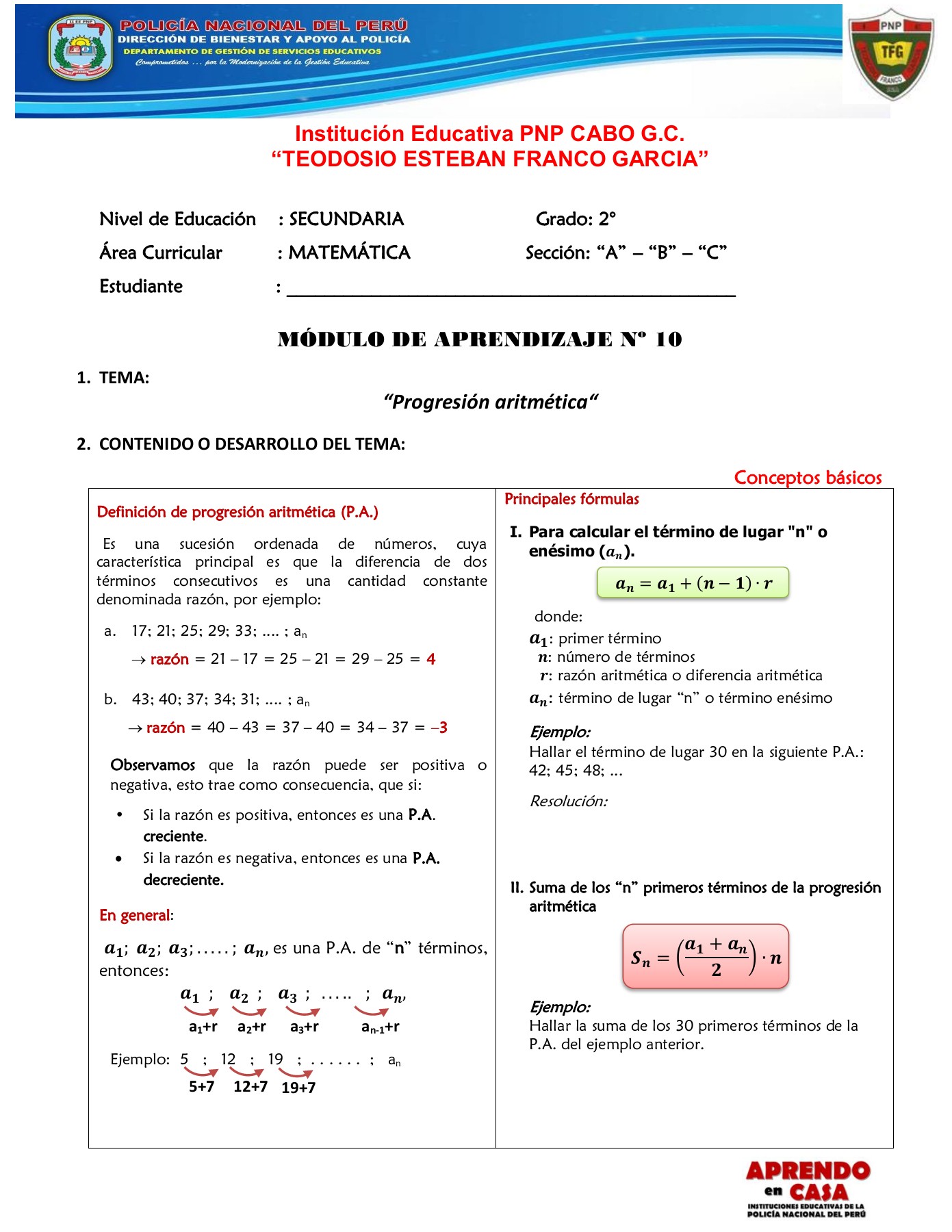 MODULO 2 MAT - 2° - TFG - JUNIO - rosarinos10 - Página 1 - 3 | Flip PDF ...