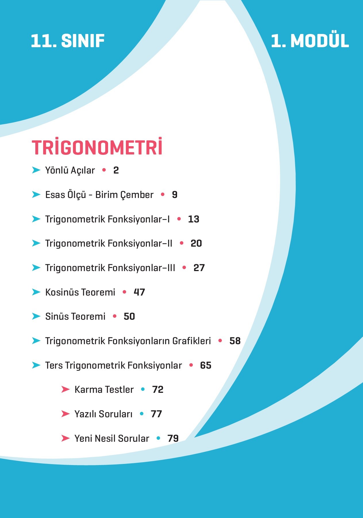 11. Sınıf Matematik Modülleri 1. Modül Trigonometri - Nesibe Aydın ...