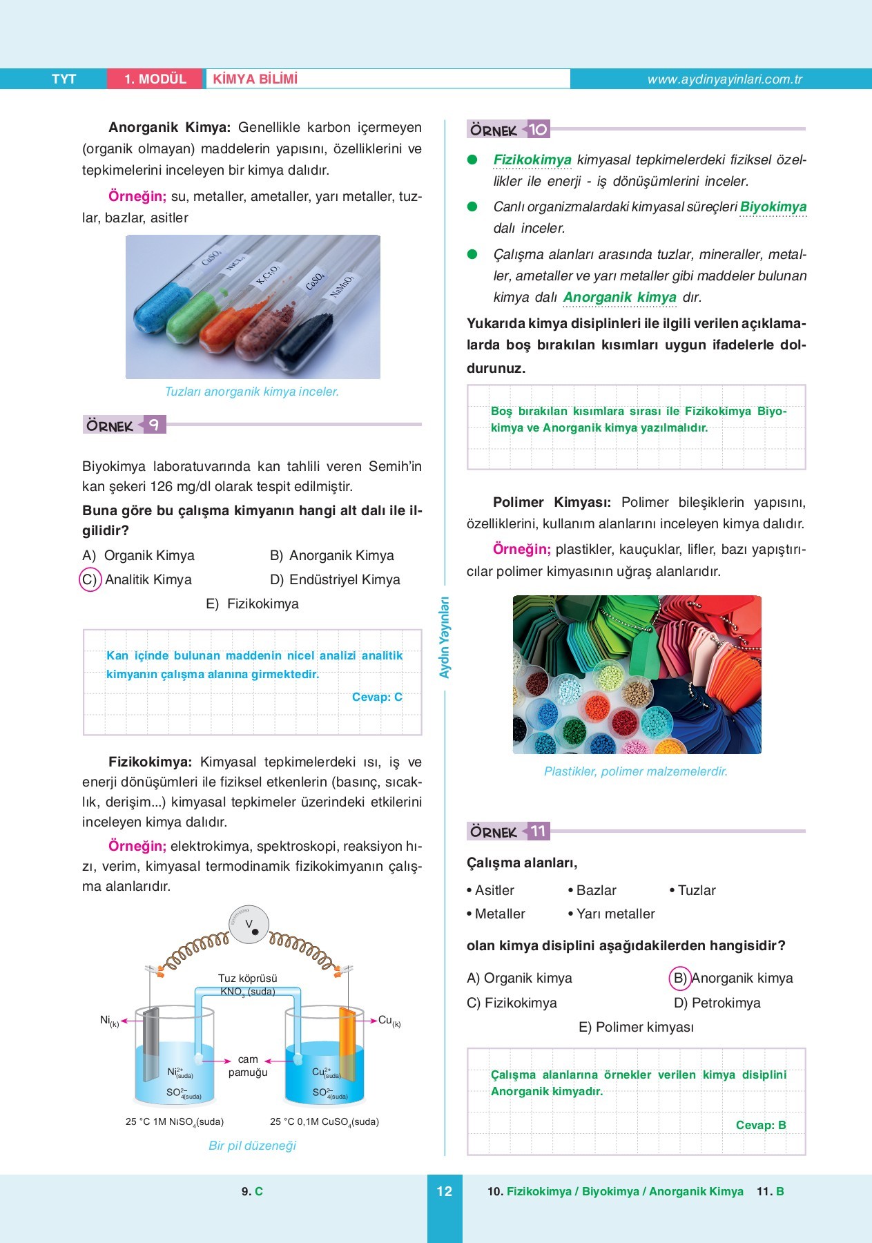 TYT Kimya Konu Anlatım Modülleri Modül 1 Kimya Bilimi Atom ve Yapısı Periyodik Sistem - Nesibe ...