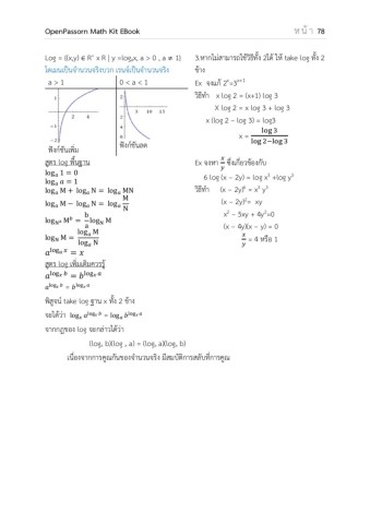 สรุปแก่นคณิตศาสตร์ม.ปลาย Math Kit Ebook - Thalanglibrary - Page 78 | Flip PDF Online | PubHTML5