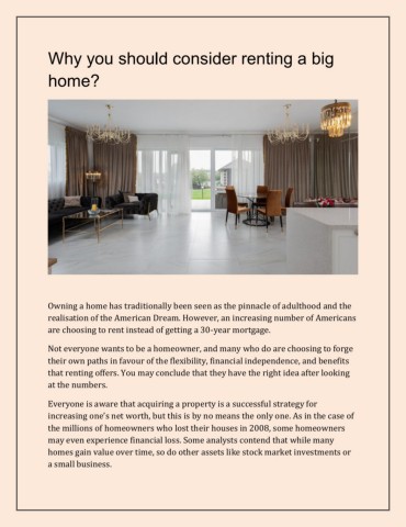 Why you should consider renting a big home (1)