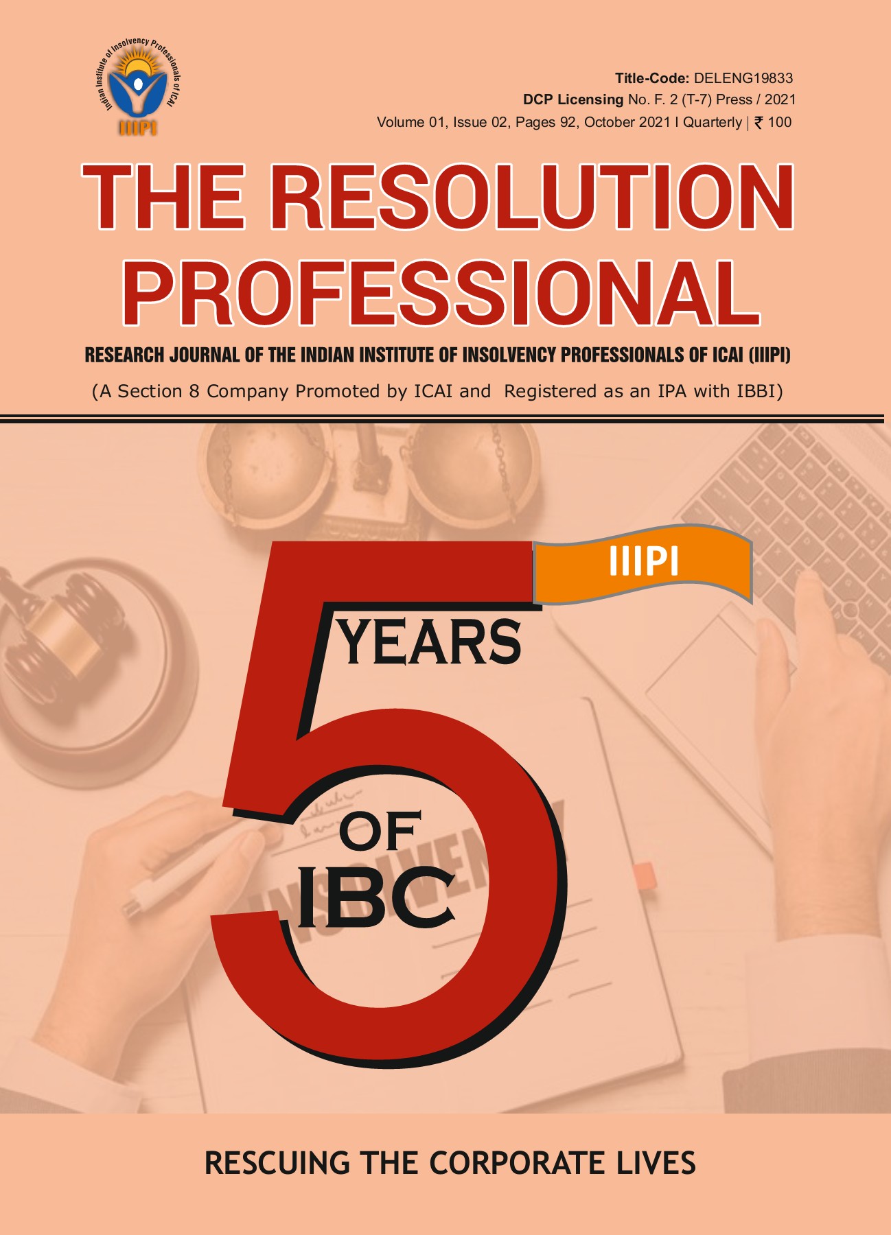 The Resolution Professional October 2021 (IInd Edition) - dhruv.baveja ...