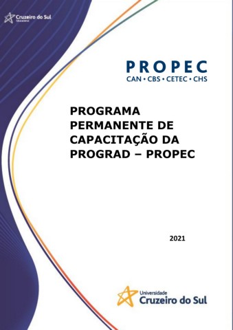 PROGRAMA PERMANENTE DE CAPACITAÇÃO DA PROGRAD - PROPEC