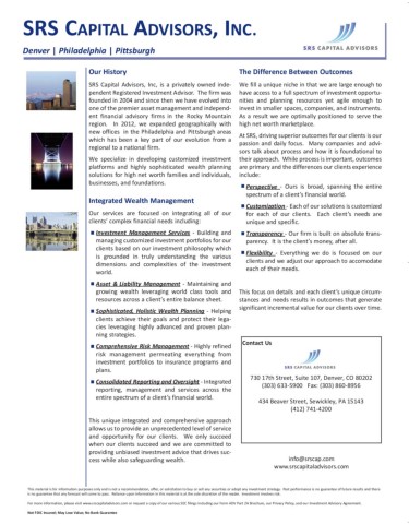 SRS Capital Advisors Company Overview