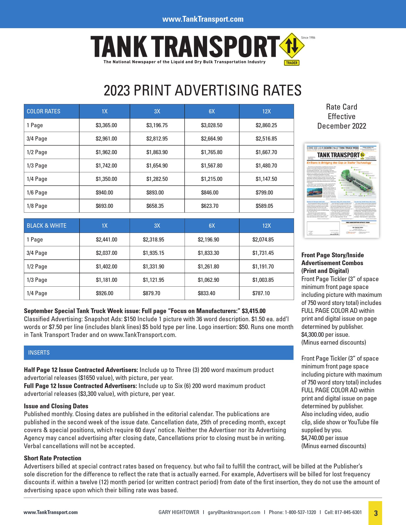 2023 Tank Transport Trader Complete Media Card - gary - Page 3 | Flip ...
