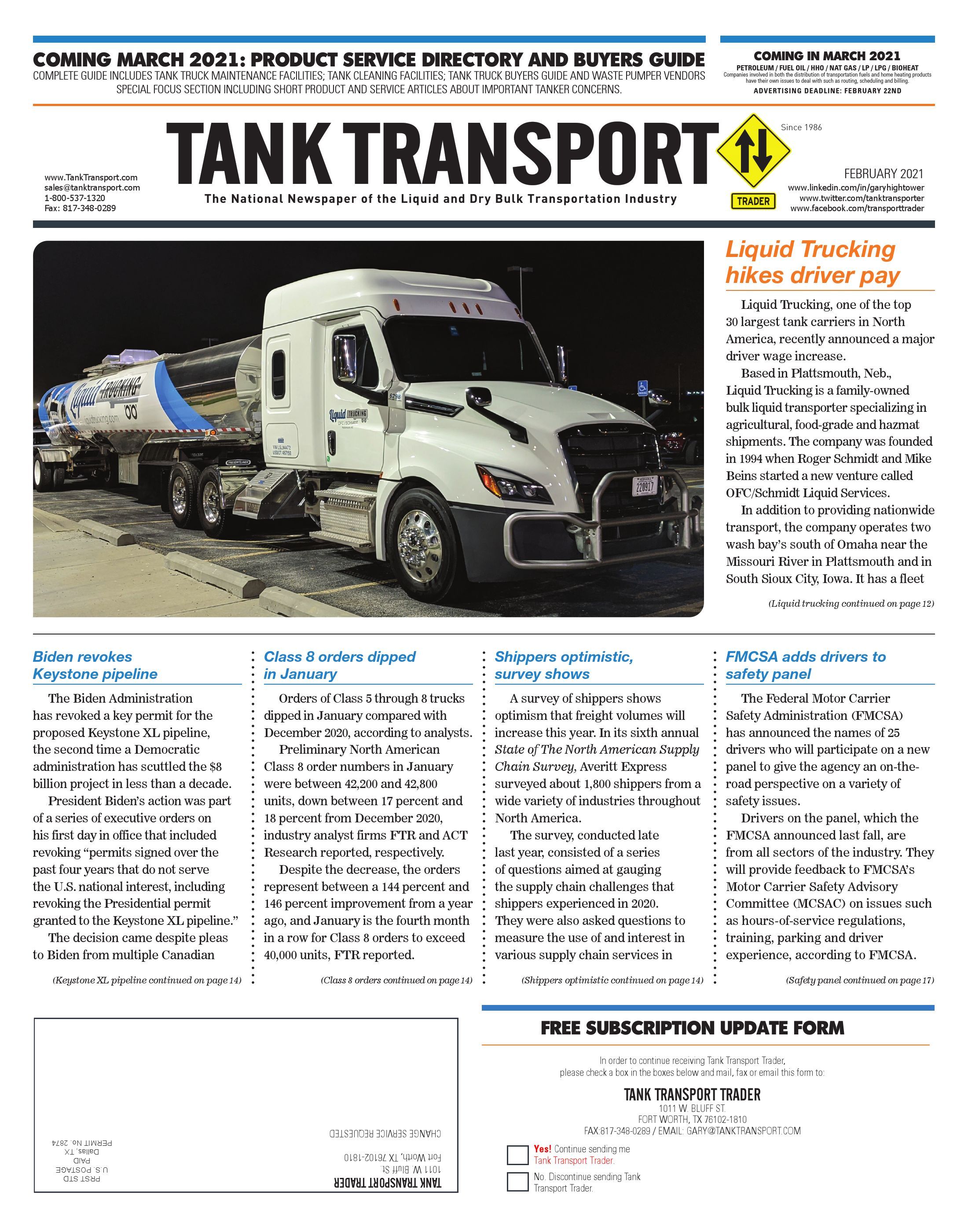 Tank Transport Trader February 2021 Issue - gary - Page 1 - 24 | Flip ...