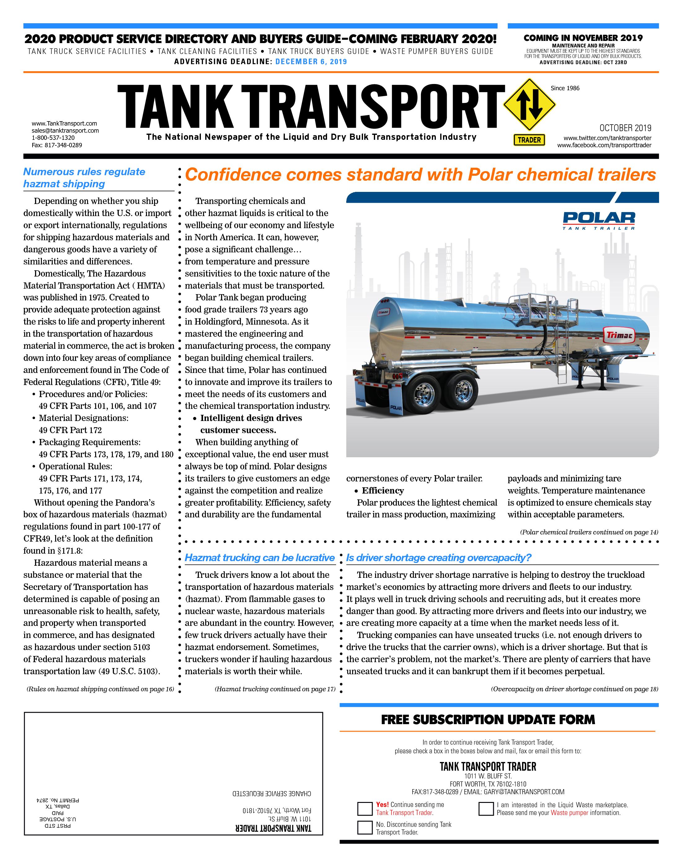 Tank Transport Trader October 2019 - gary - Page 1 - 28 | Flip PDF ...