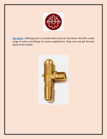 Drp Valves Udhhyog.com