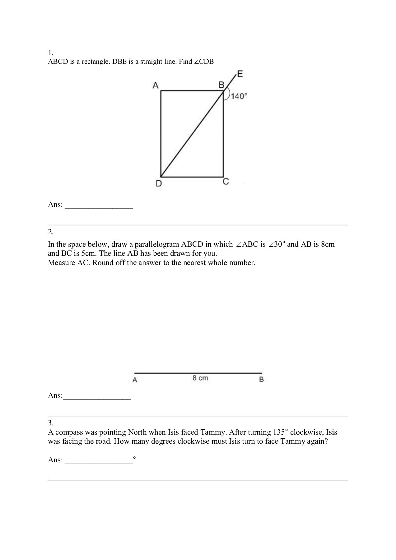 P6 Math Angles Free Response - robokids - Page 1 - 9 | Flip PDF Online | PubHTML5
