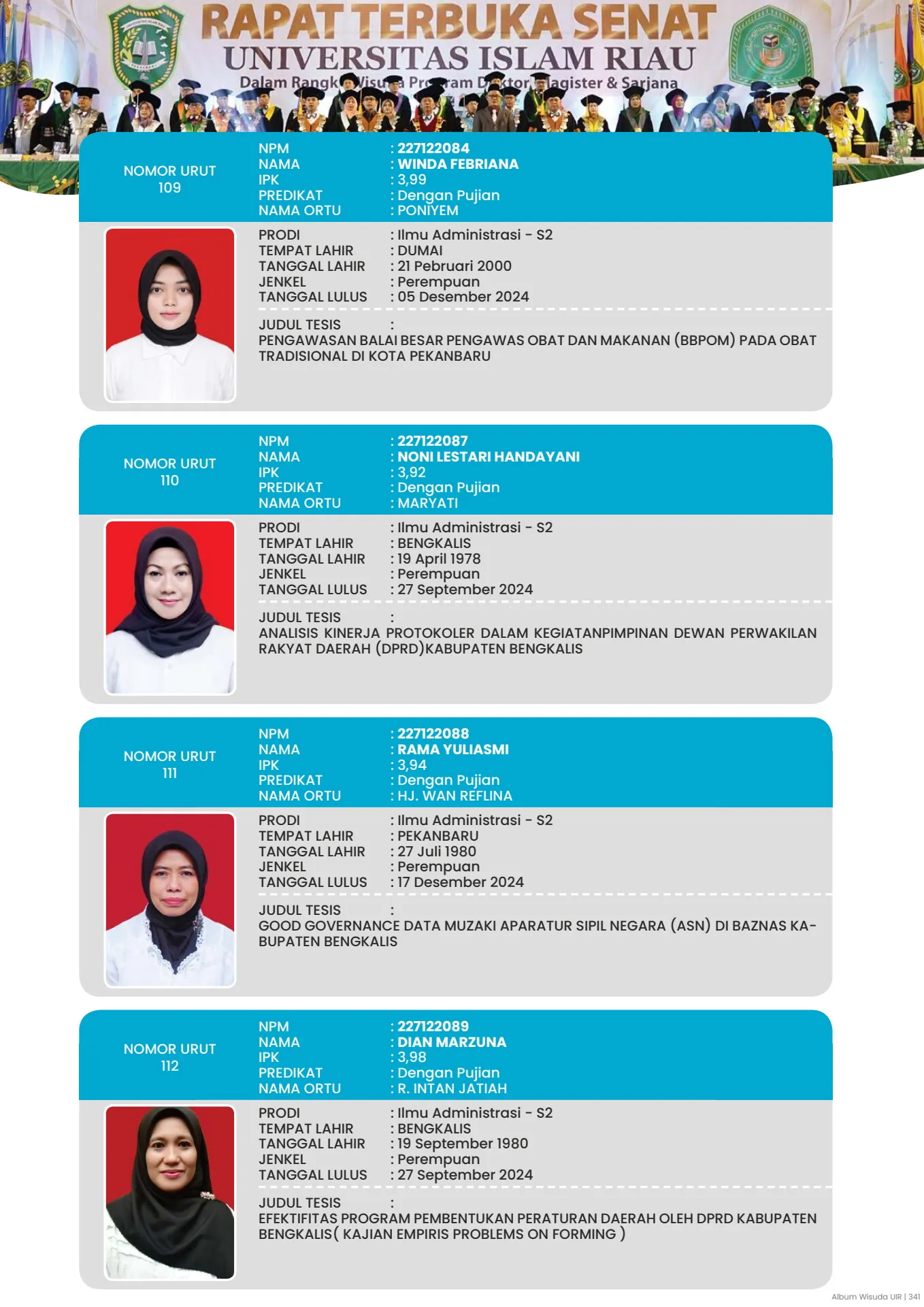 Album Wisuda Tahun 2025 Periode 1 - Universitas Islam Riau - Halaman ...