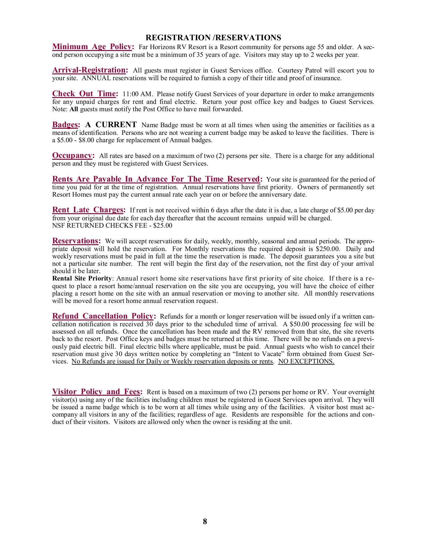 Far Horizons Guidelines and Architectural Standards - Cal-Am Resorts ...