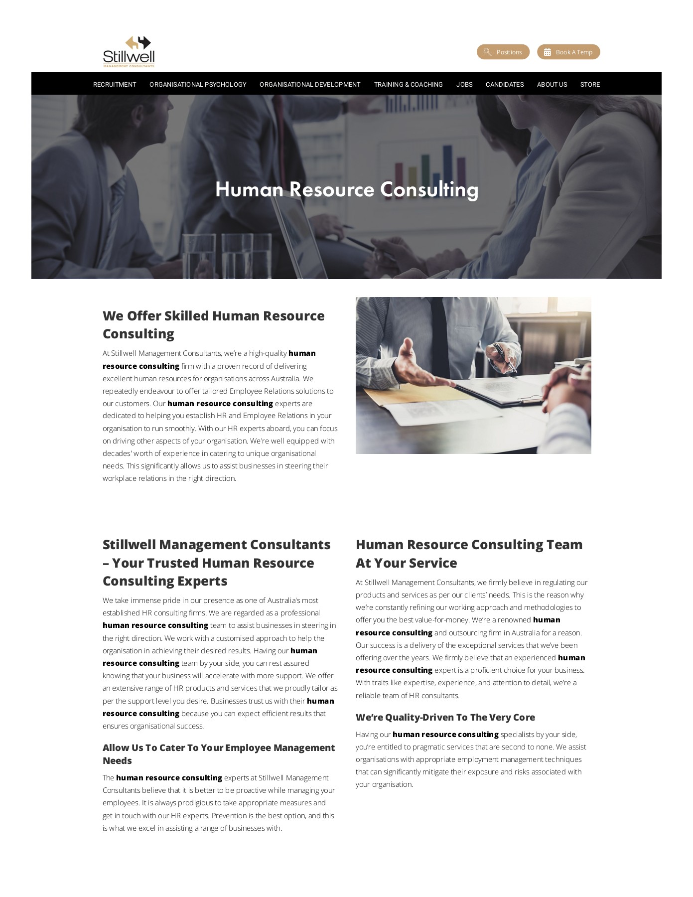 Human Resource Consulting - Stillwell Management Consultants - Page 1 ...