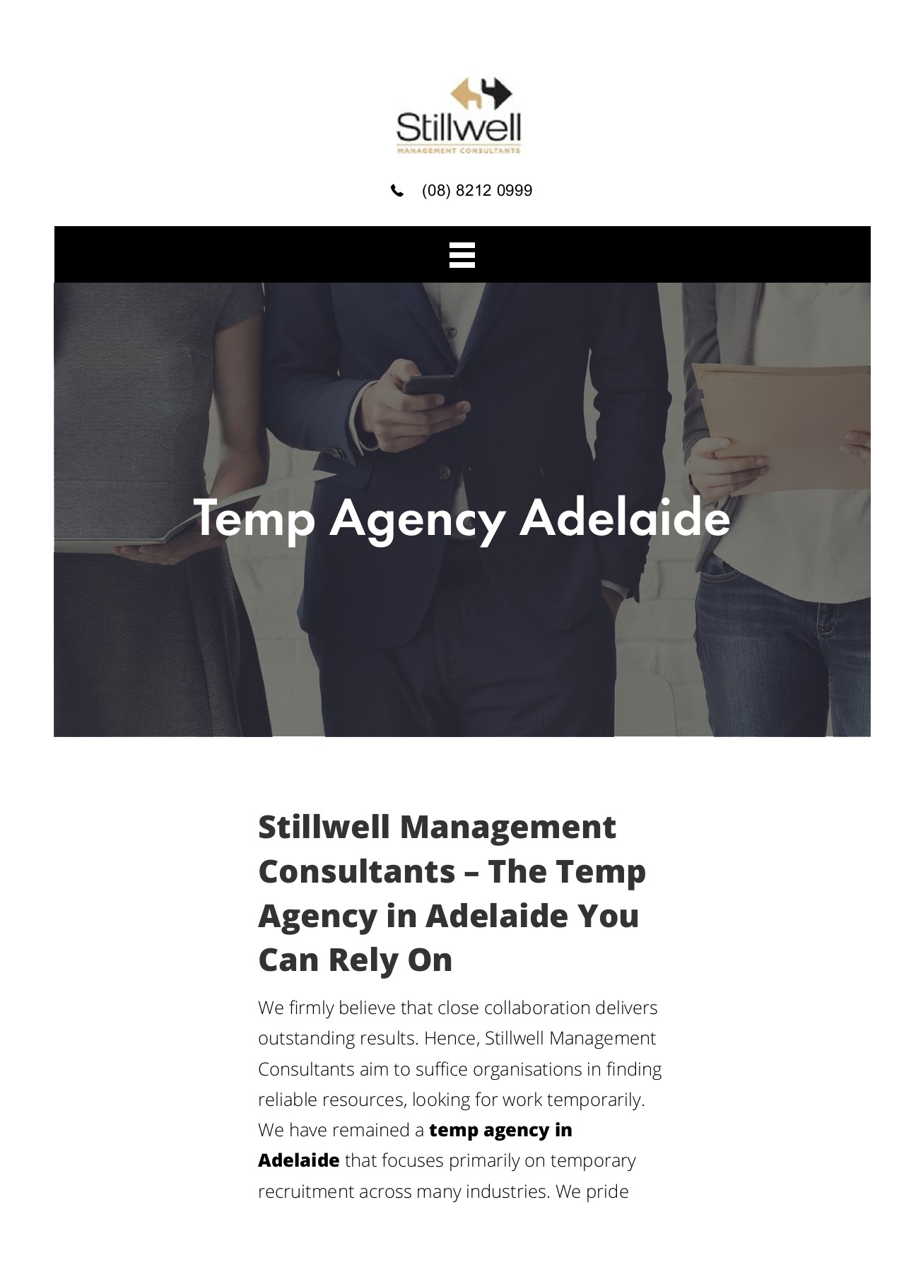 Temp Agency Adelaide - Stillwell Management Consultants - Page 1 - 6 | Flip PDF Online | PubHTML5