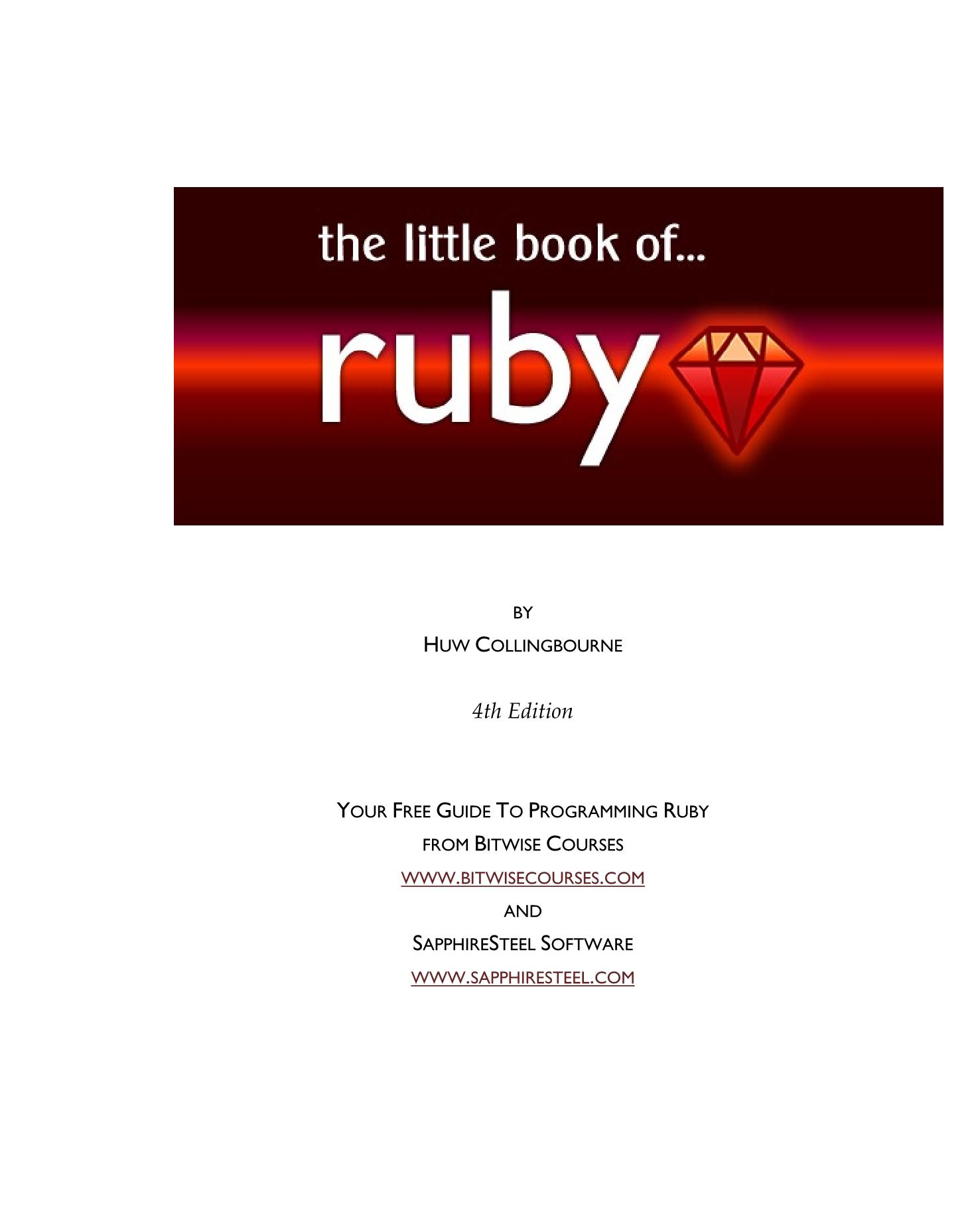 TheLittleBookOfRuby - ross - Page 1 - 101 | Flip PDF Online | PubHTML5