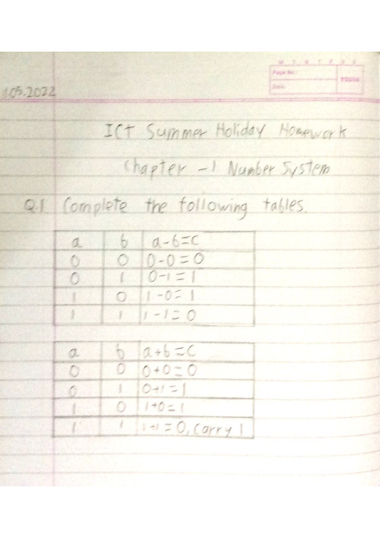 ICT SUMMER HOMEWORK - Chintev Sahu - Page 1 - 4 | Flip PDF Online ...