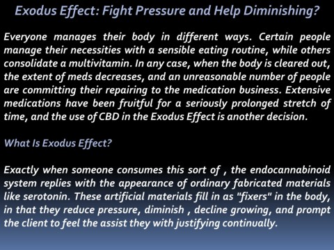 Exodus Effect: Fight Pressure and Help Diminishing?