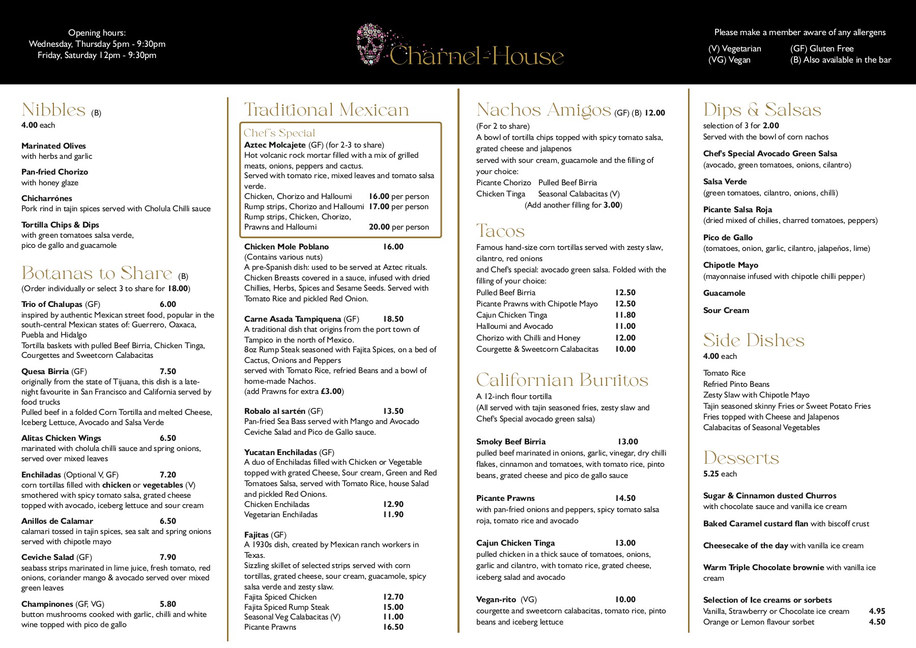 Food Menu - steve - Page 1 - 1 | Flip PDF Online | PubHTML5