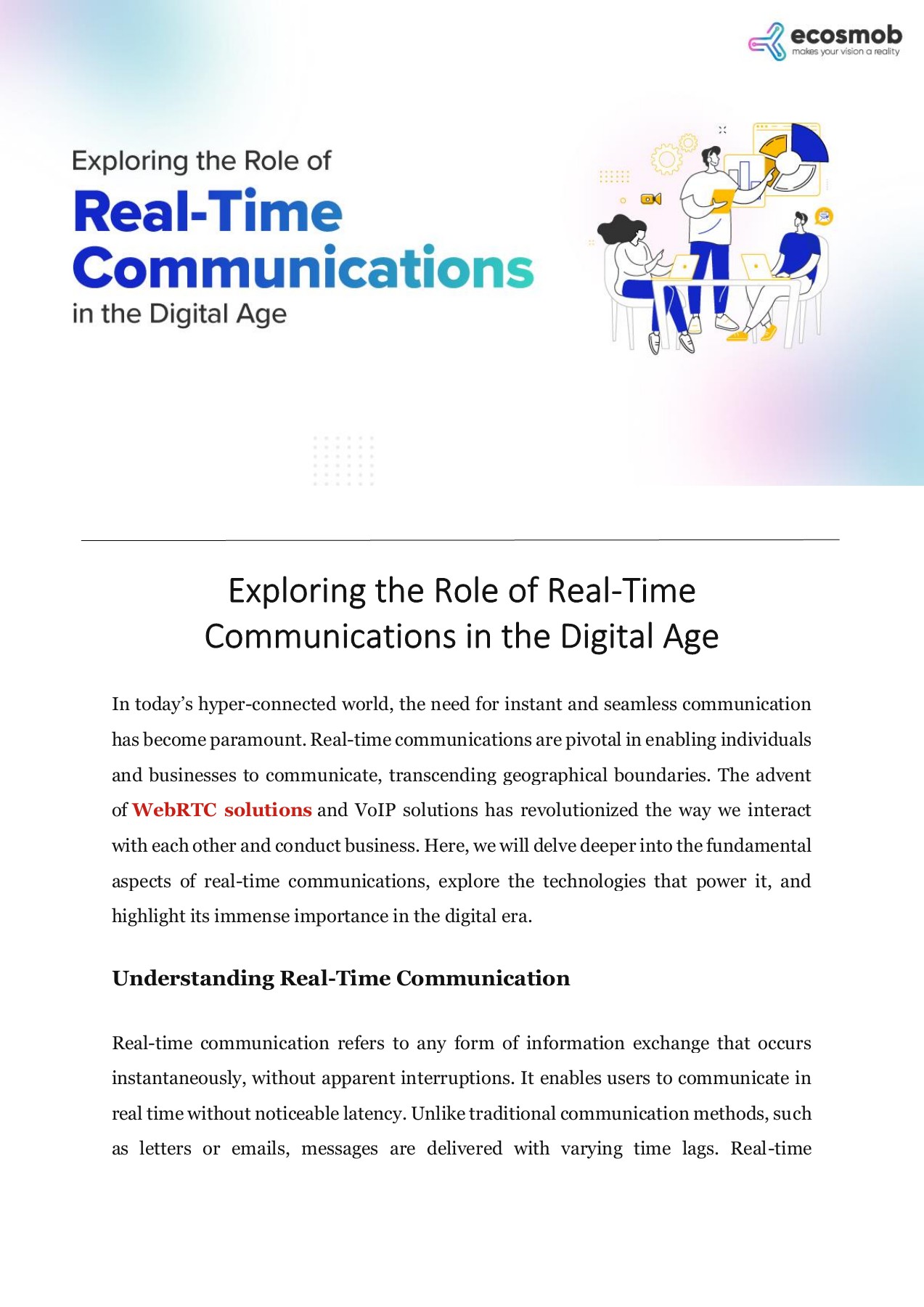 Exploring the Role of Real-Time Communications in the Digital Age ...