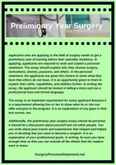 Different Types of Surgery Personal Statement - Surgery Personal ...