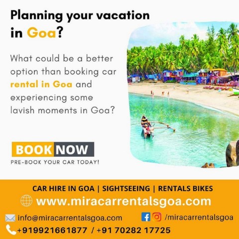 Car hire in goa -Mira car rentals goa