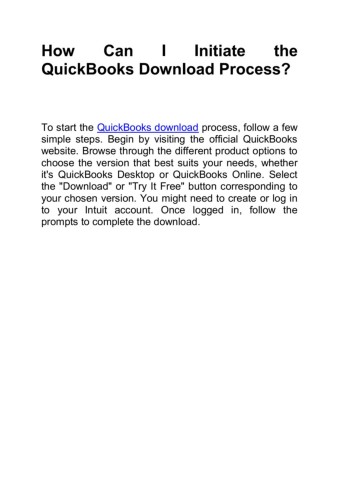 How Can I Initiate the QuickBooks Download Process