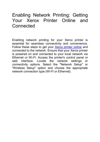 Enabling Network Printing - angken07274 - Page 1 - 1 | Flip PDF Online ...