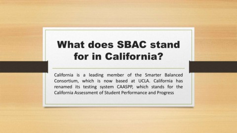 What does SBAC stand for in California - Lumos learning - Page 1 | Flip ...