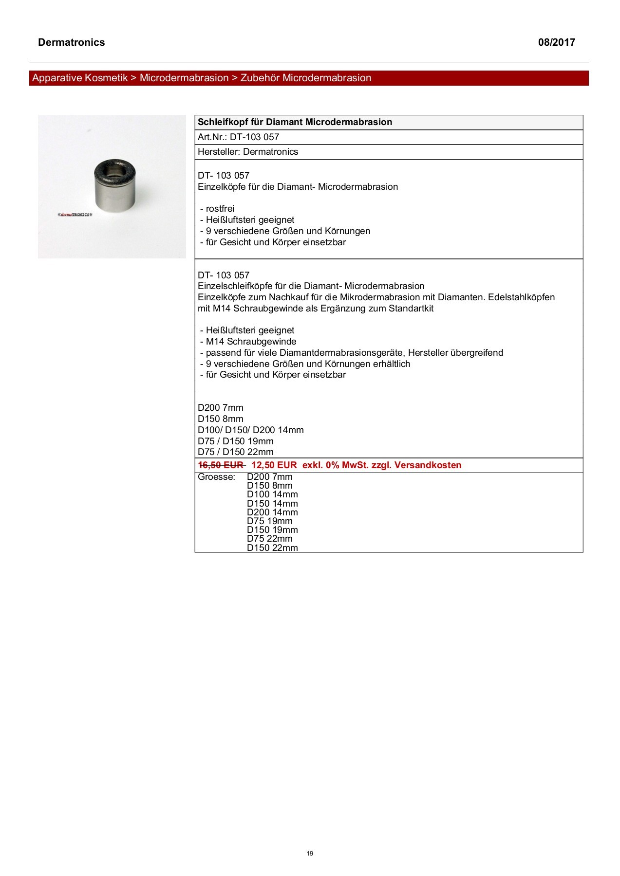 Dermatronics Katalog - vertrieb - Seite 19 | Daumenkino PDF Online ...