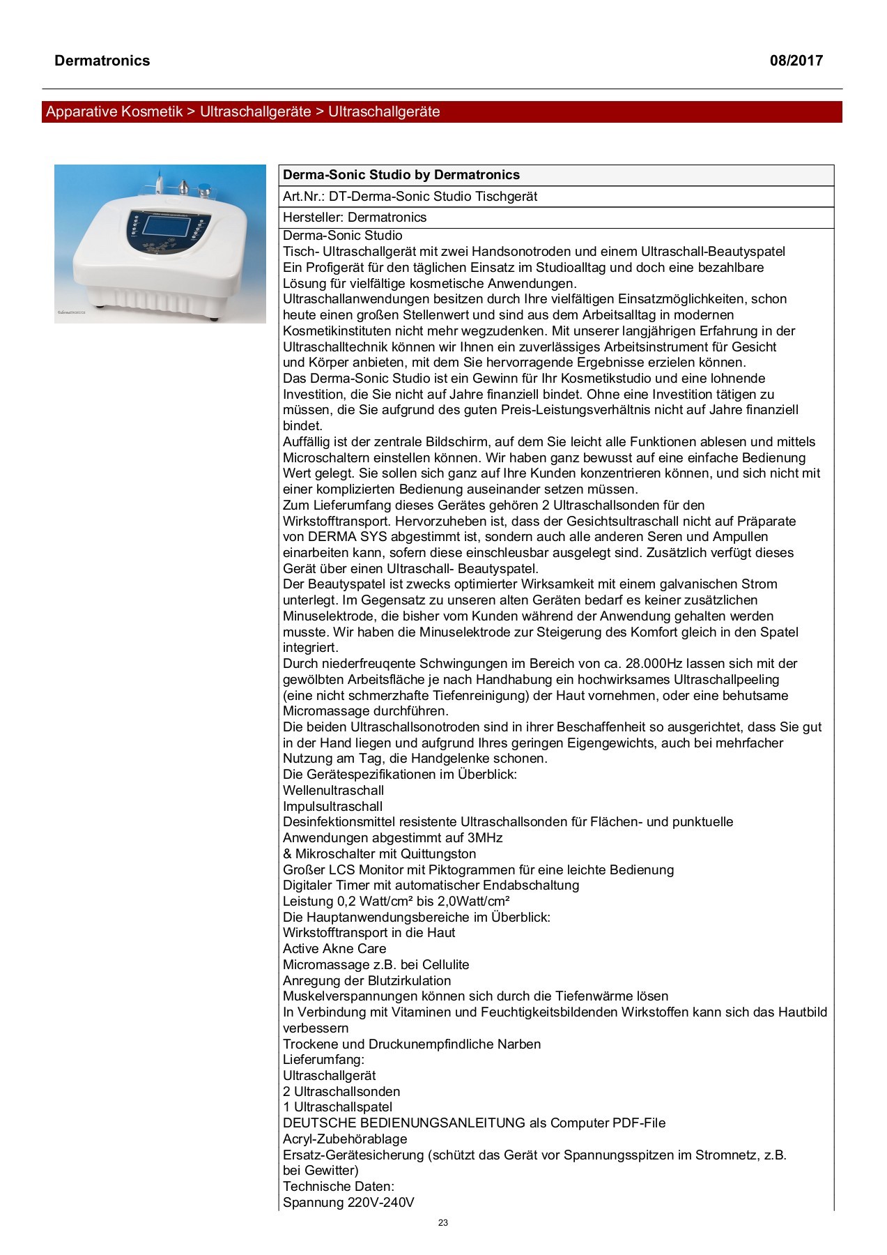 Dermatronics Katalog - vertrieb - Seite 23 | Daumenkino PDF Online ...