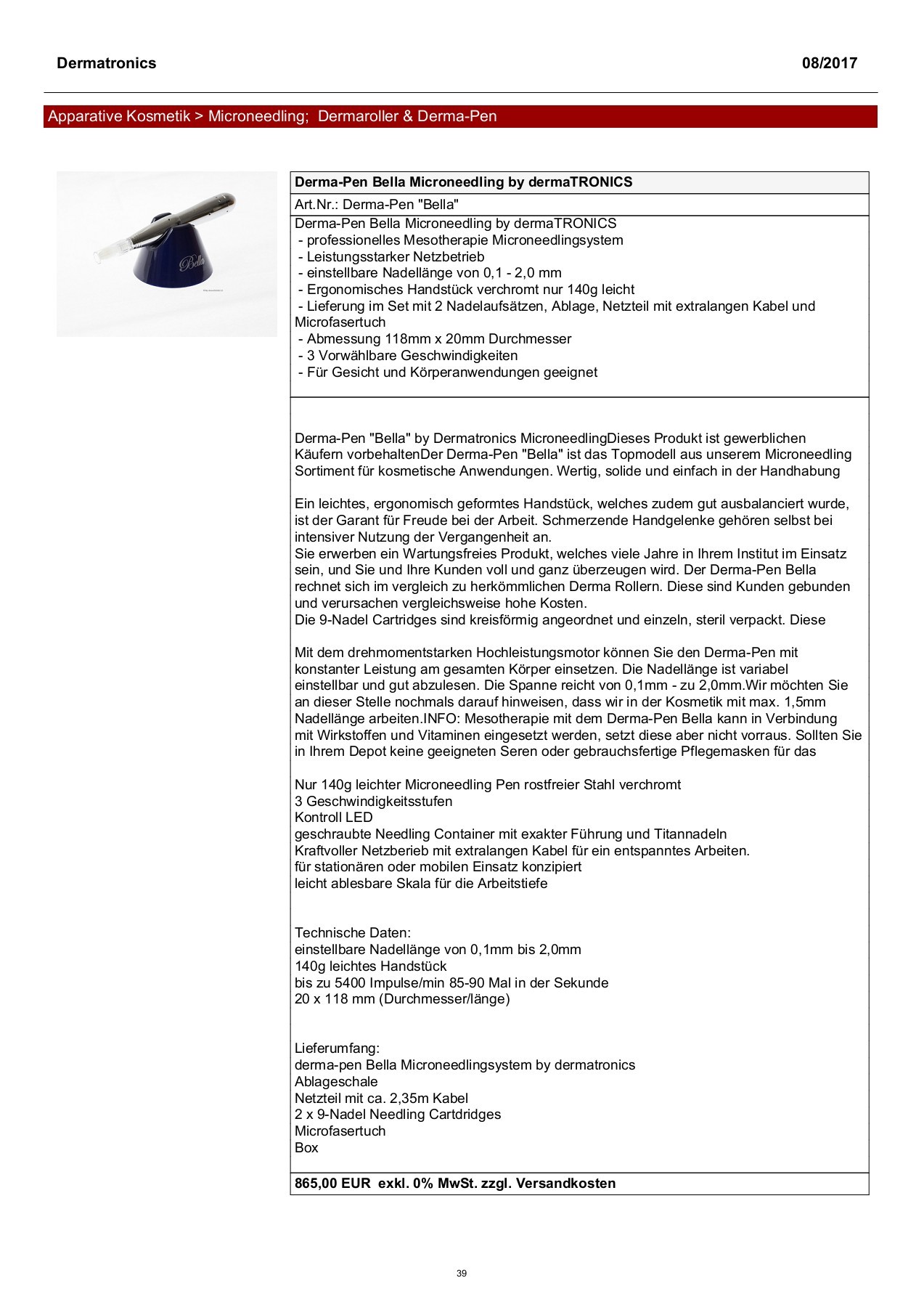 Dermatronics Katalog - vertrieb - Seite 39 | Daumenkino PDF Online ...