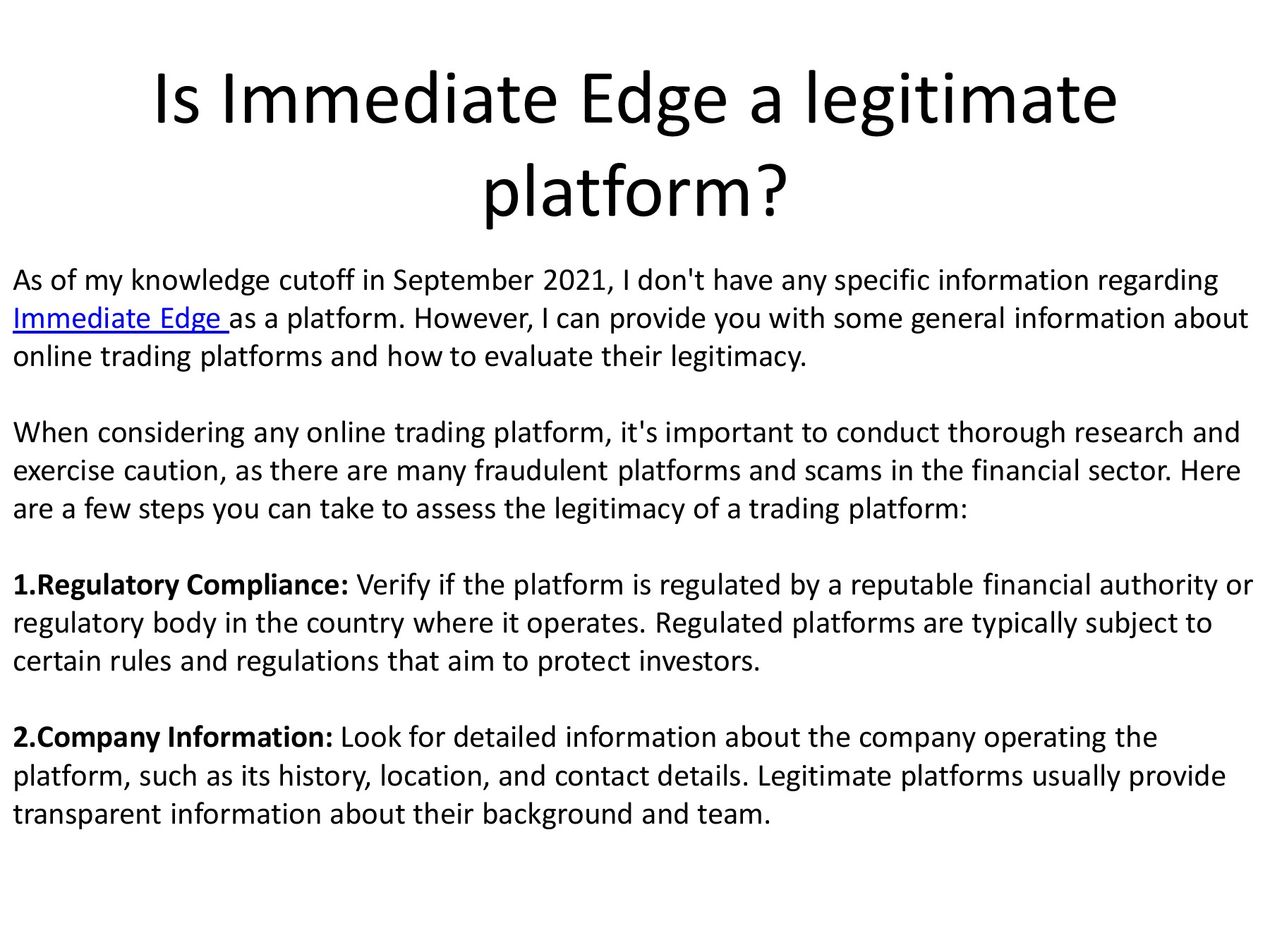 Is Immediate Edge a legitimate platform - Immediate Edge - Page 1 - 3 ...