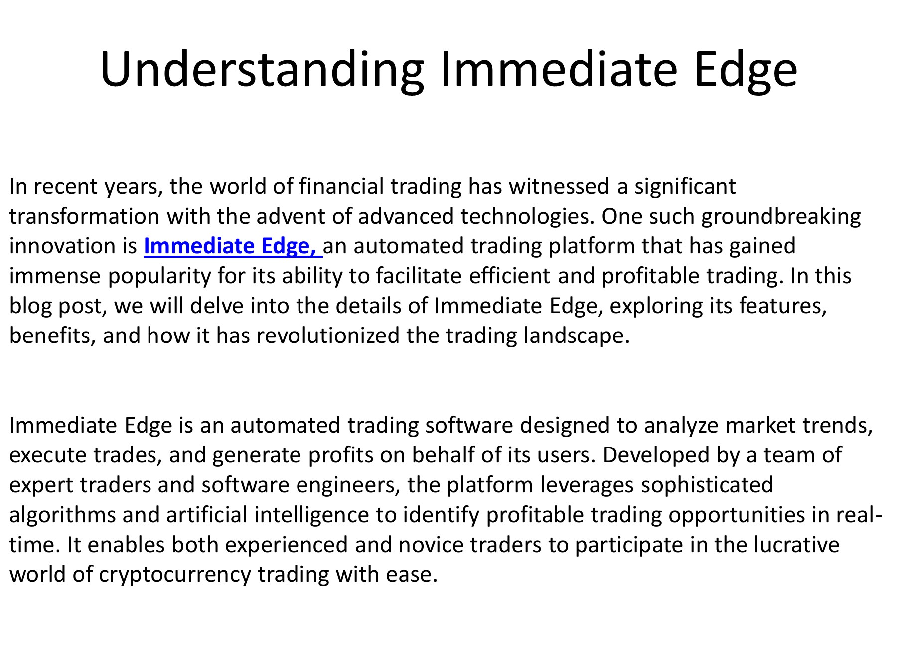 Understanding Immediate Edge - Immediate Edge - Page 1 - 5 | Flip PDF ...