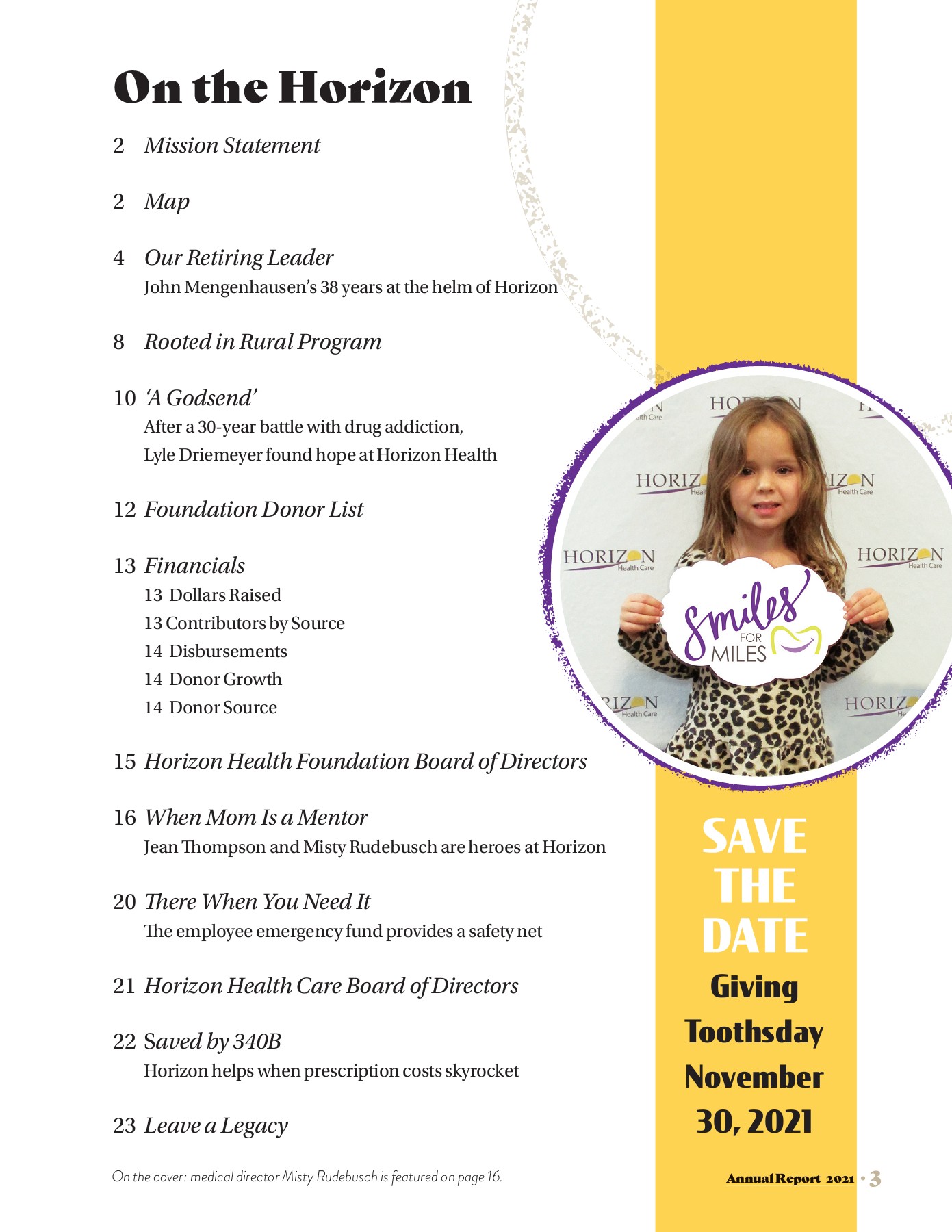 Horizon Annual Report 2021 - leggert - Page 3 | Flip PDF Online | PubHTML5