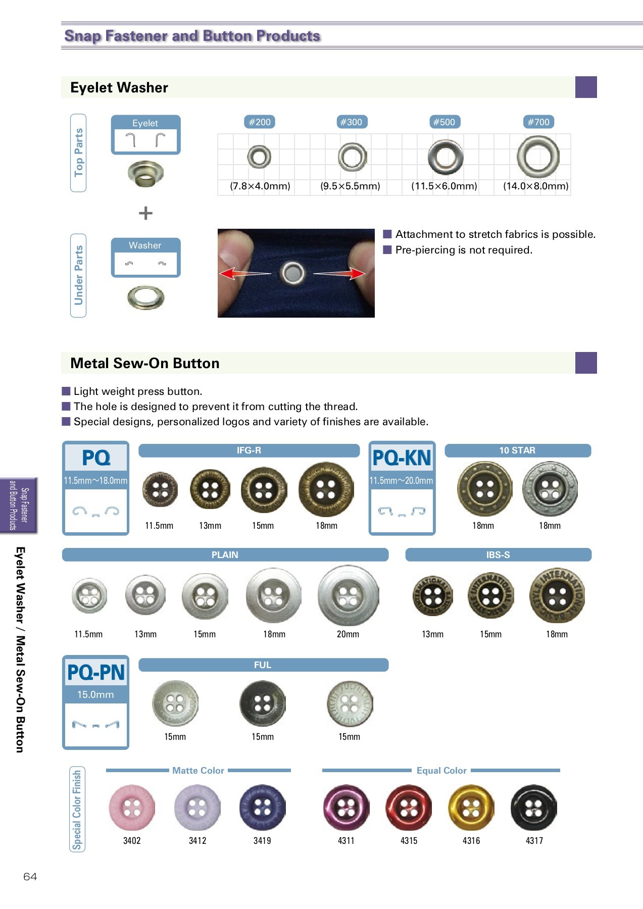 YKK FASTENING CATALOGUE 2016 - sanvi.biz - Trang 66 | PDF lật trang ...