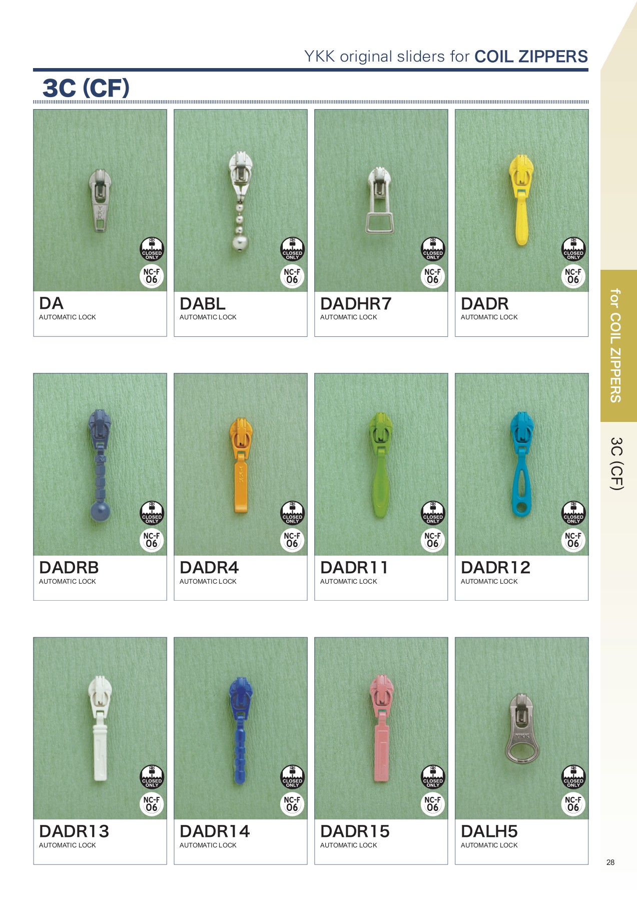 YKK Slider Catalogue JPN 2021-05 - sanvi.biz - Page 34 | Flip PDF Online | PubHTML5