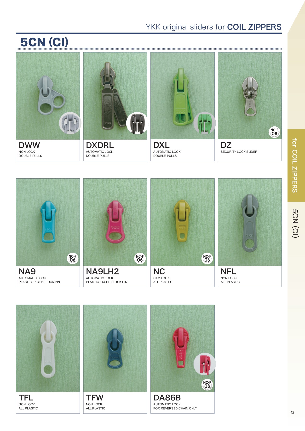 YKK Slider Catalogue JPN 2021-05 - sanvi.biz - Page 48 | Flip PDF Online | PubHTML5