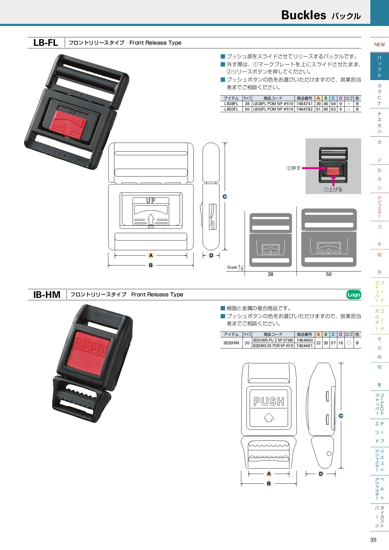 YKK Plastic Parts Catalogue JPN 2020-05 - sanvi.biz - Page 37 | Flip PDF Online | PubHTML5