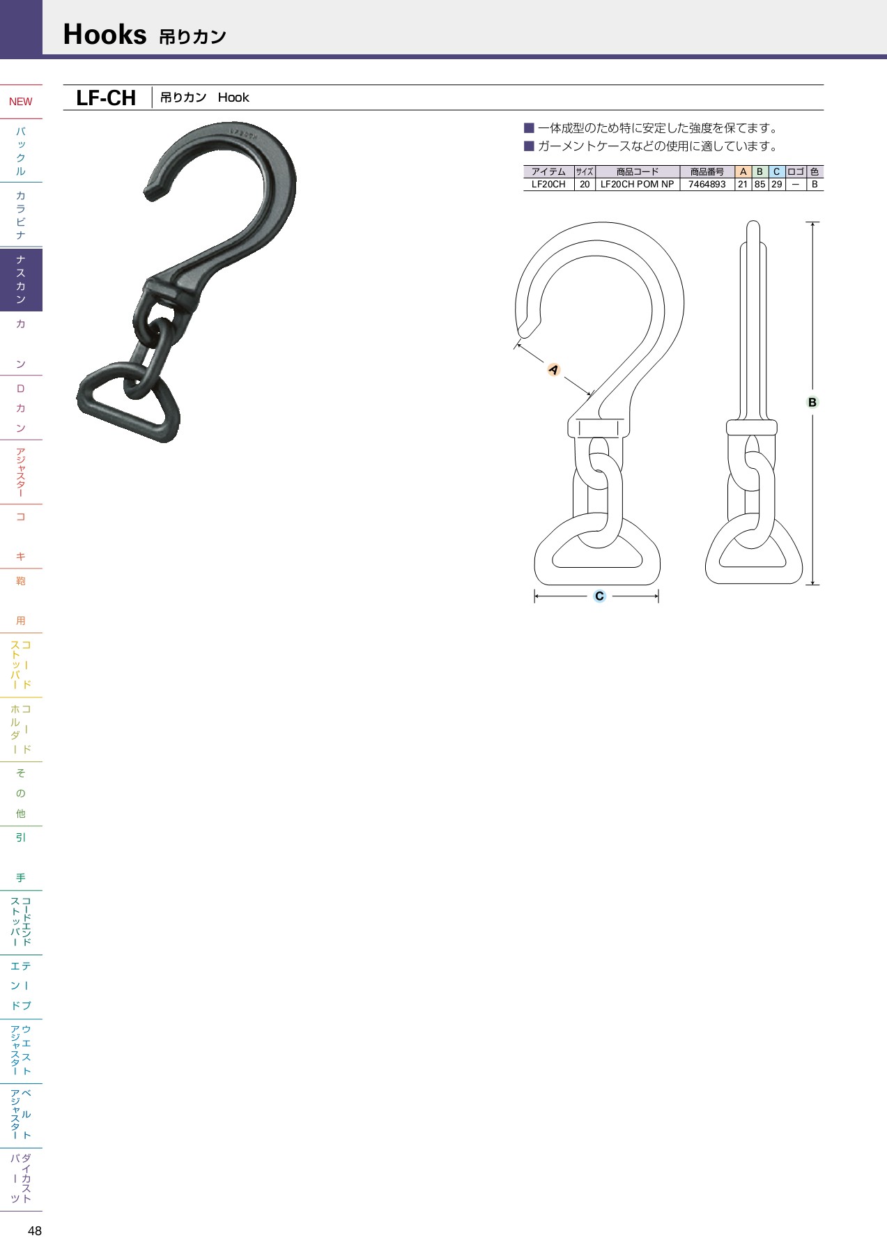 YKK Plastic Parts Catalogue JPN 2020-05 - sanvi.biz - Page 50 | Flip PDF Online | PubHTML5