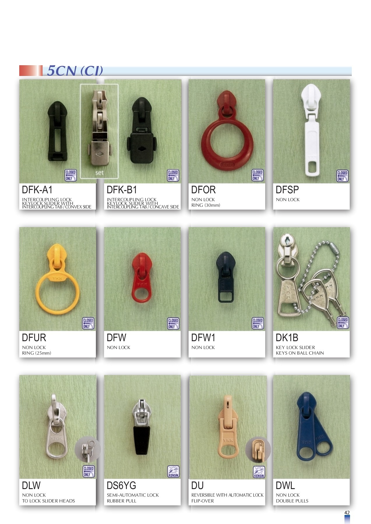 Sliders Catalogue - YKK Zippers - YKK Japan ©2014 - sanvi.biz - Page 43 | Flip PDF Online | PubHTML5