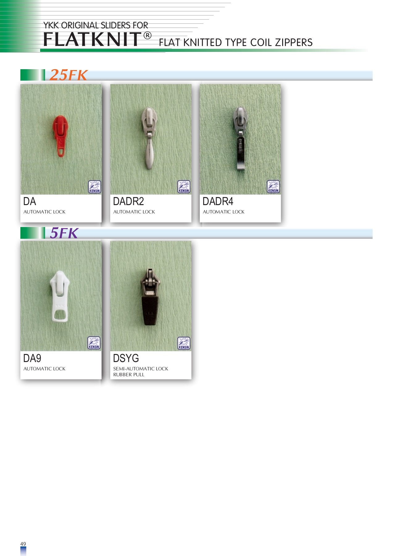 Sliders Catalogue - YKK Zippers - YKK Japan ©2014 - sanvi.biz - Page 50 | Flip PDF Online | PubHTML5