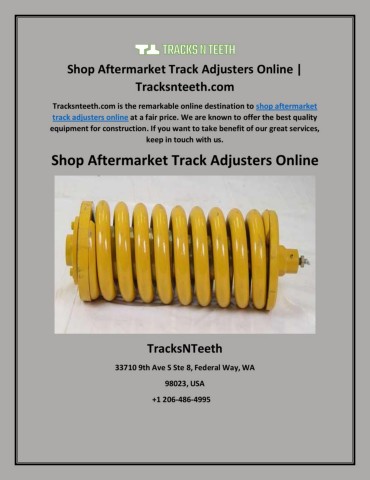 Shop Aftermarket Track Adjusters Online Tracksnteeth
