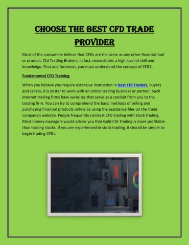 Choose The Best CFD Trade Provider - Cwg Markets - Page 1 - 3 | Flip ...