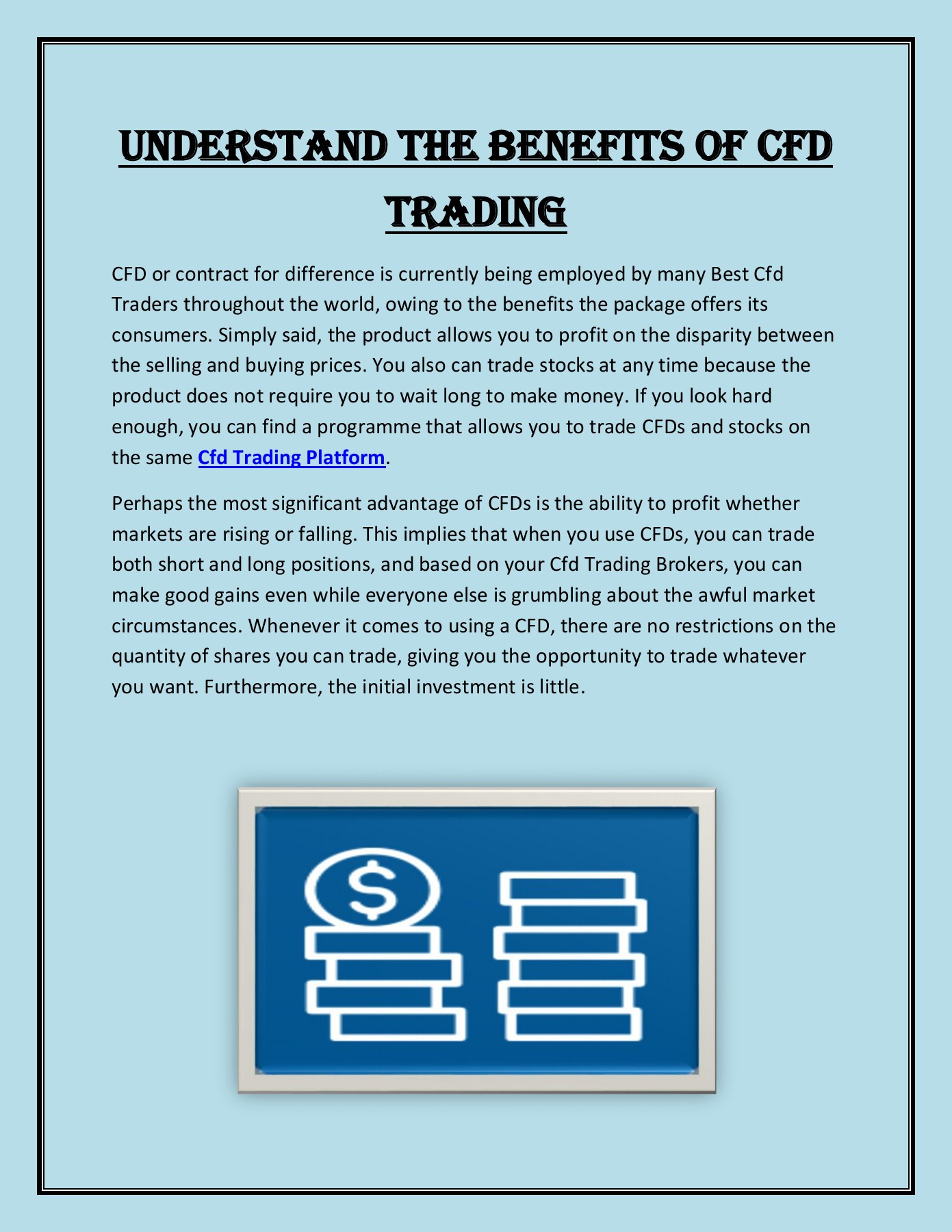 Understand The Benefits of CFD Trading - Cwg Markets - Page 1 - 3 | Flip PDF Online | PubHTML5