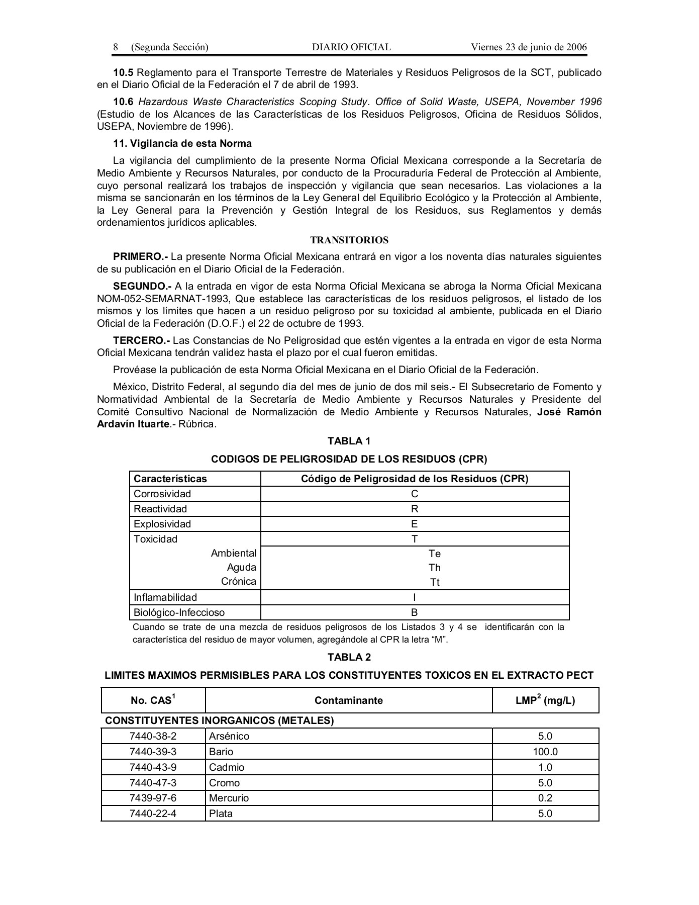 NOM-052-SEMARNAT-2005 - Brenda Becerra - Página 8 | Flip PDF en línea ...