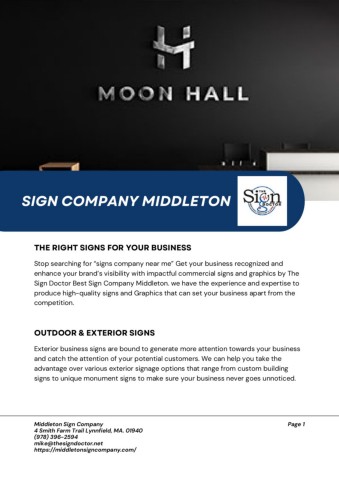 Best Sign Company Middleton - middletonsign - Page 1 - 3 | Flip PDF ...
