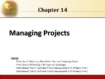 CHAPTER 14. Managing Projects - Aditya TroJhan - Page 1 - 36 | Flip PDF Online | PubHTML5