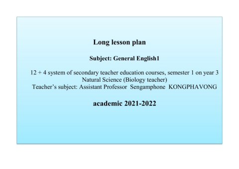 Long lesson plan Gereral1docx - patom312201 - Page 1 - 7 | Flip PDF ...